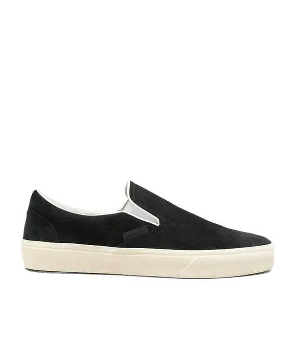 TOM FORD Round-toe Low-top Casual Shoes - Black