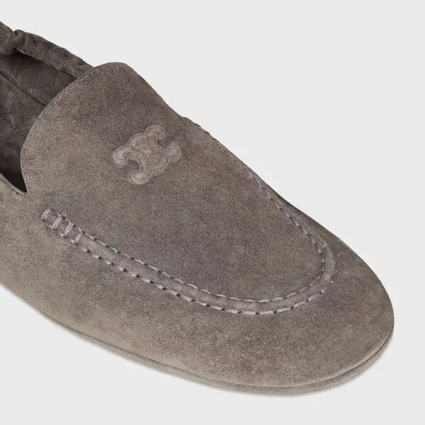 Celine Adam Loafer In Suede Calfskin