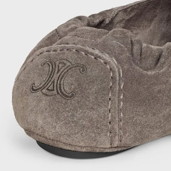 Celine Adam Loafer In Suede Calfskin