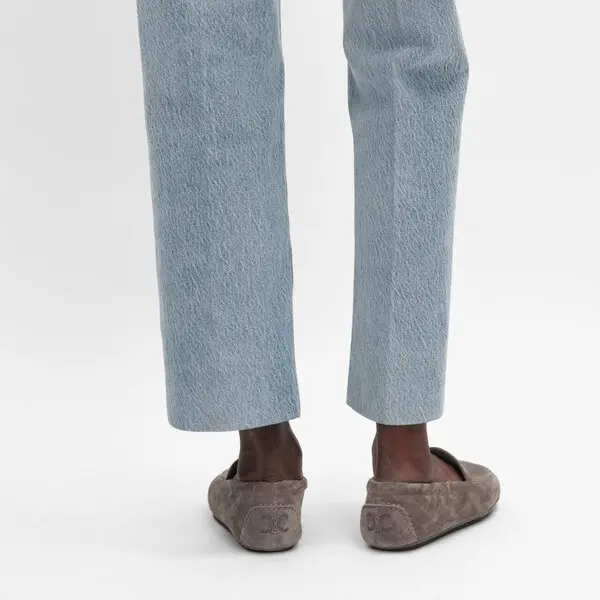Celine Adam Loafer In Suede Calfskin
