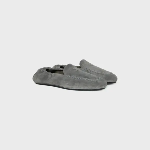 Celine Adam Loafer In Suede Calfskin