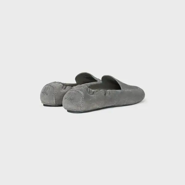 Celine Adam Loafer In Suede Calfskin