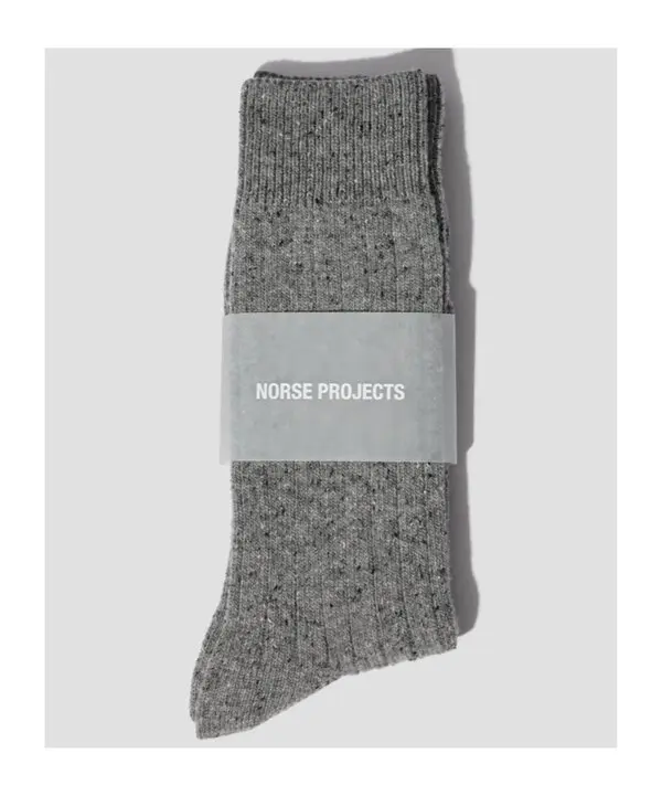 Norse Projects Wool Blend Ribbed Socks