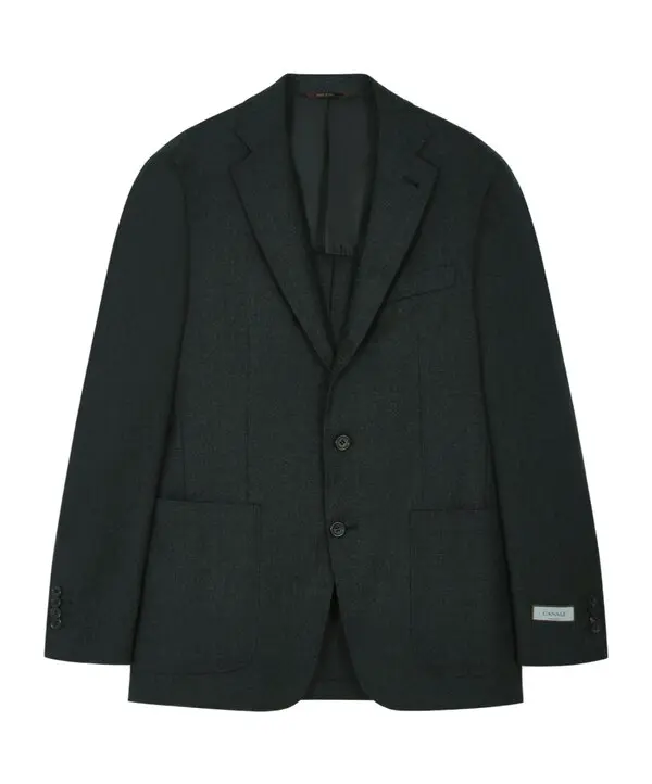 Canali Long-sleeved Suit Jacket - Black