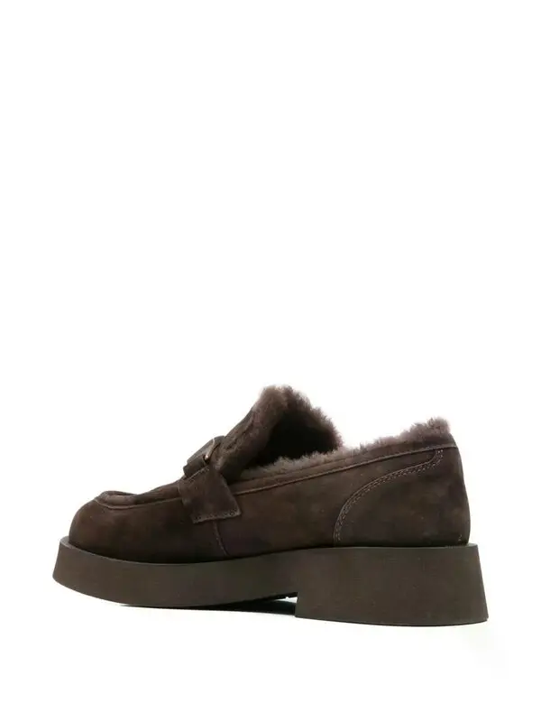 SERGIO MORETTI FIRENZE Shearling-lined Loafers