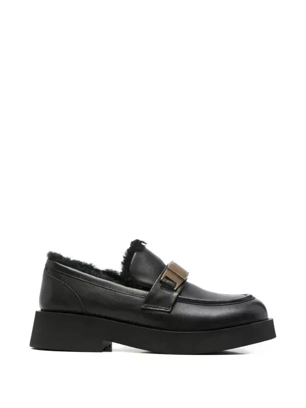 SERGIO MORETTI FIRENZE Shearling-lined Loafers