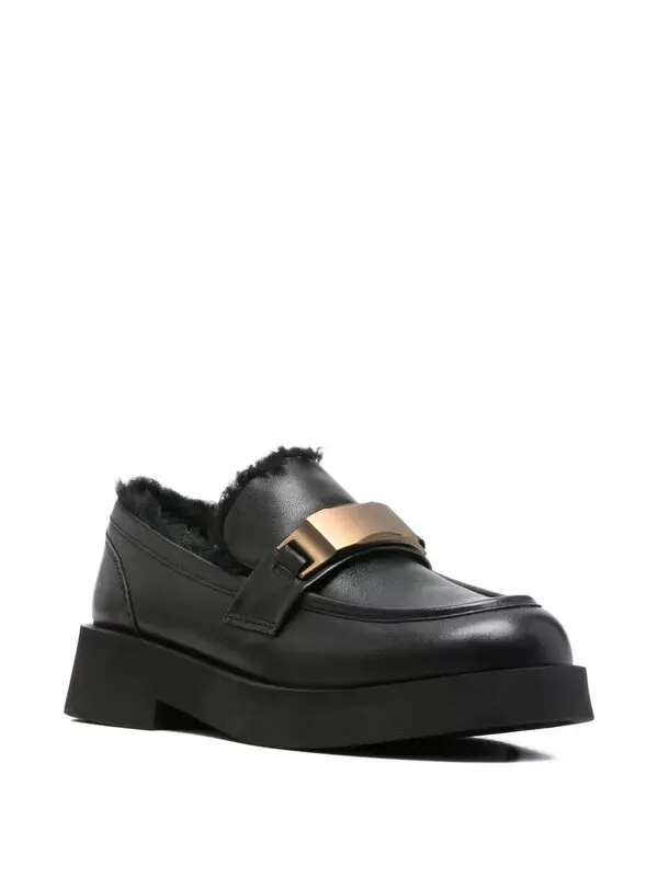 SERGIO MORETTI FIRENZE Shearling-lined Loafers