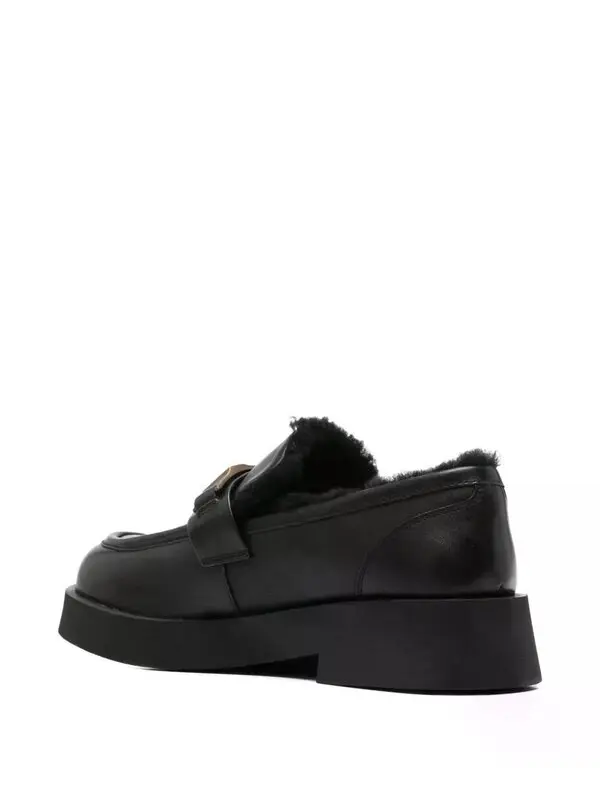 SERGIO MORETTI FIRENZE Shearling-lined Loafers