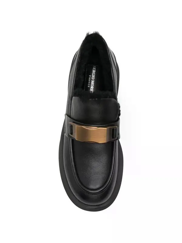 SERGIO MORETTI FIRENZE Shearling-lined Loafers