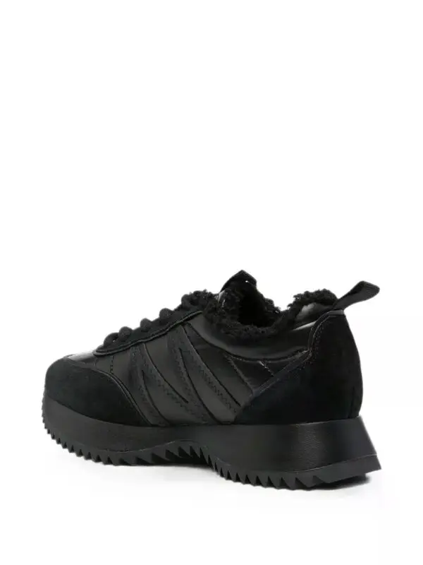 SERGIO MORETTI FIRENZE Shearling-lined Panelled Sneakers