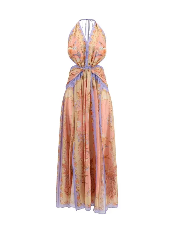 Zimmermann Indra Cut-out Maxi Dress - Multicolor
