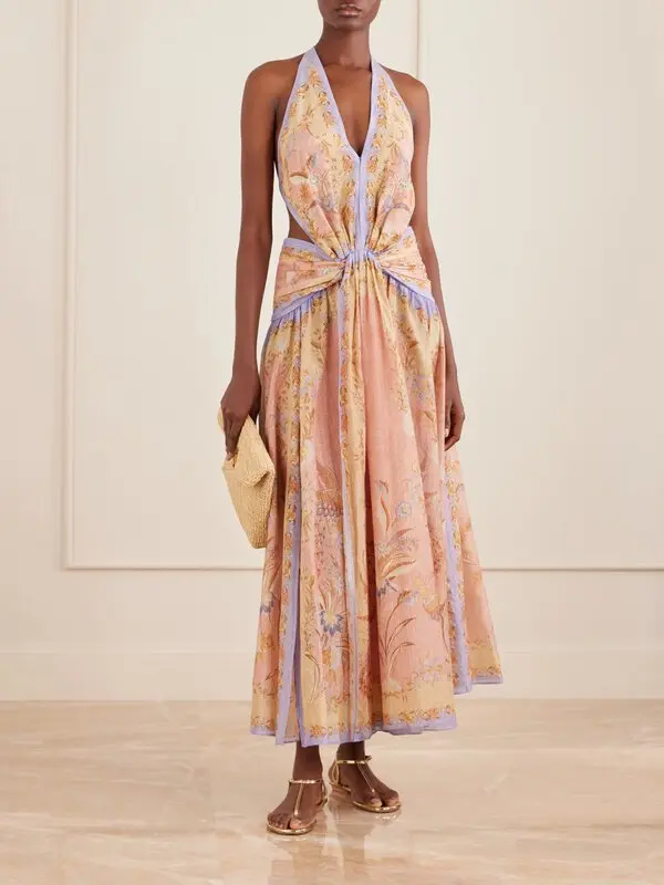 Zimmermann Indra Cut-out Maxi Dress - No