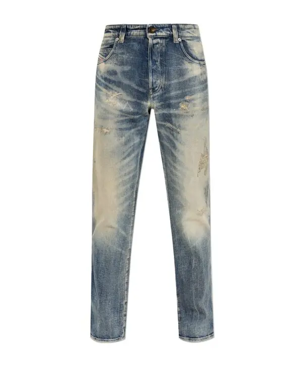 DIESEL® Tapered Belt Loop Jeans - Gray