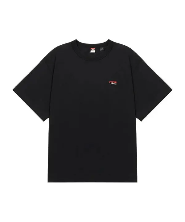NANGA Box Logo Embroidered T-shirt - Black