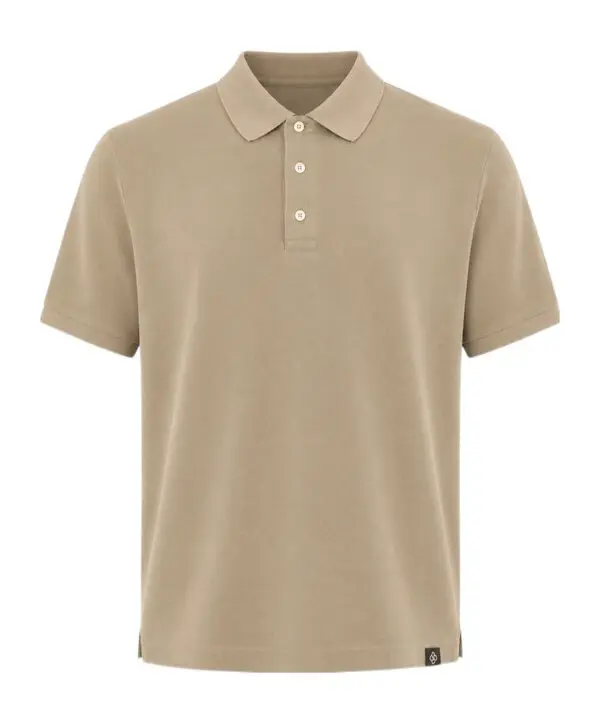 GRAN SASSO Short-sleeve Polo Shirt - Nude