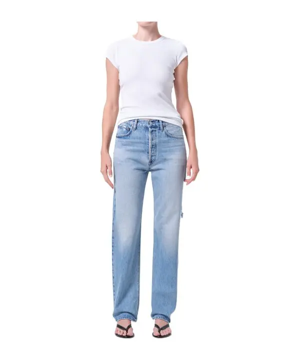 AGOLDE High-rise Straight-leg Jeans - Blue