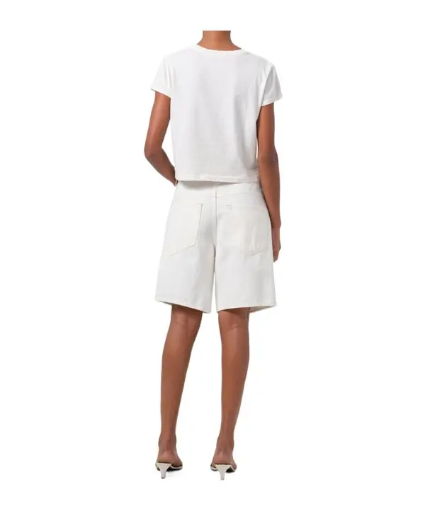 AGOLDE Frayed Hem Denim Shorts