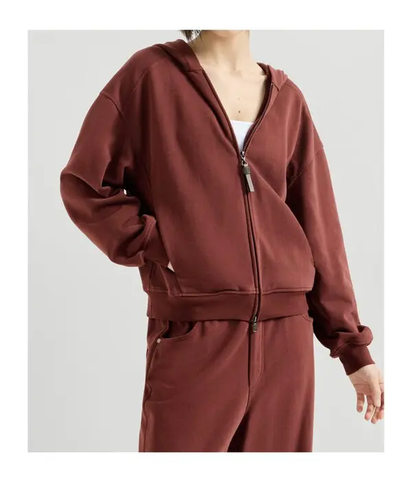 Brunello Cucinelli Cotton French Terry Zip-up Hoodie