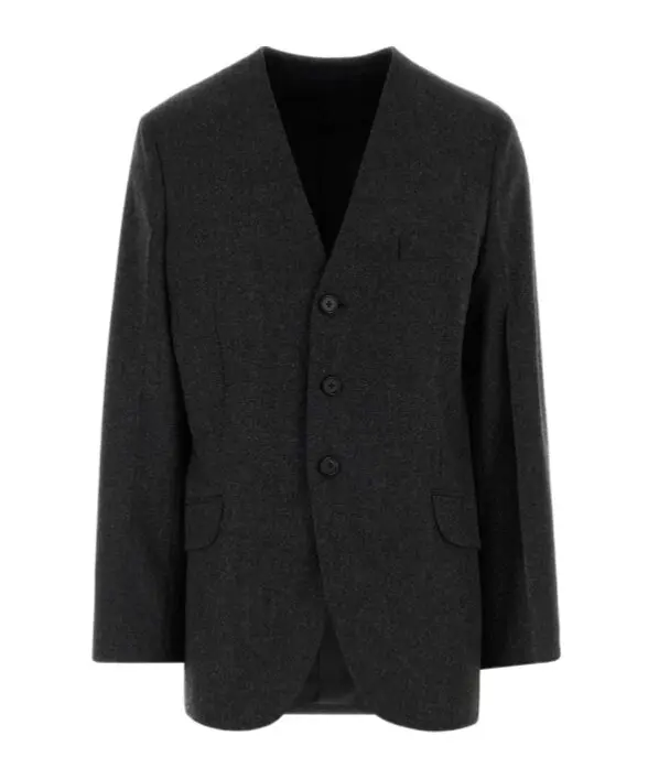JIL SANDER Single-breasted Casual Jacket - Grey