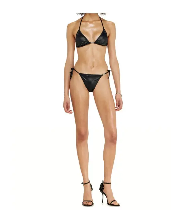DIESEL® Foil Finish Triangle Bikini Top