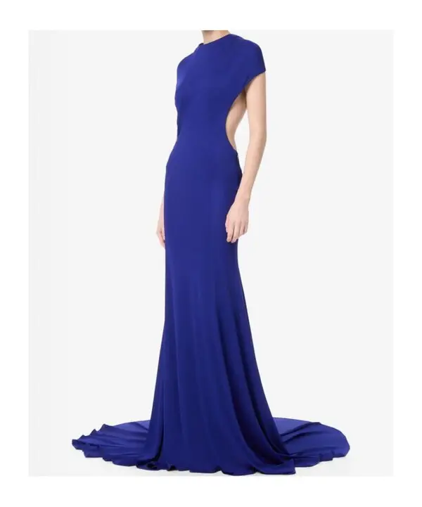 TOM FORD Backless Short-sleeved Gown