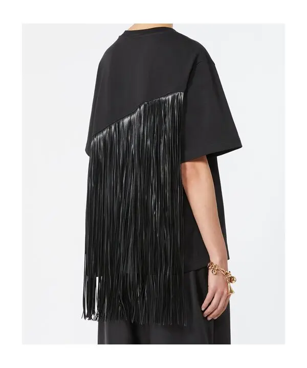 Sportmax Short Sleeve T-shirt With Fringe Detail