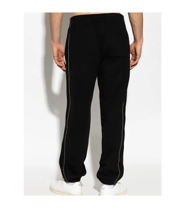 Burberry Sid Side-stripe Joggers - Black
