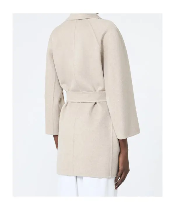 Max Mara Detto Belted Shawl-collar Coat