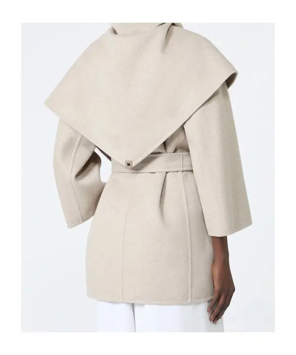 Max Mara Detto Belted Shawl-collar Coat