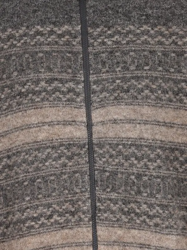 Brunello Cucinelli Zip-up High Neck Cardigan - Black