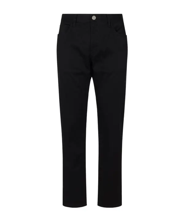 Giorgio Armani Logo-patch Straight-leg Trousers