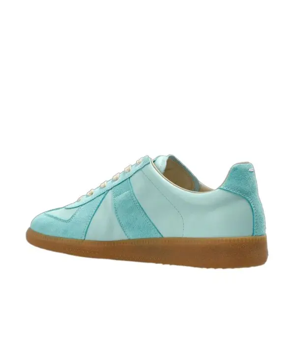 MAISON MARGIELA Replica Suede-panelled Sneakers - Green