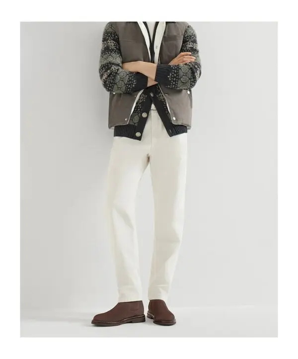 Brunello Cucinelli Suede Chelsea Boots - Mocha
