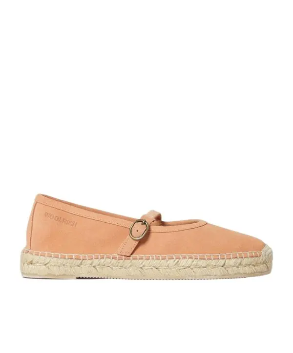 Woolrich Buckled Flats - Nude