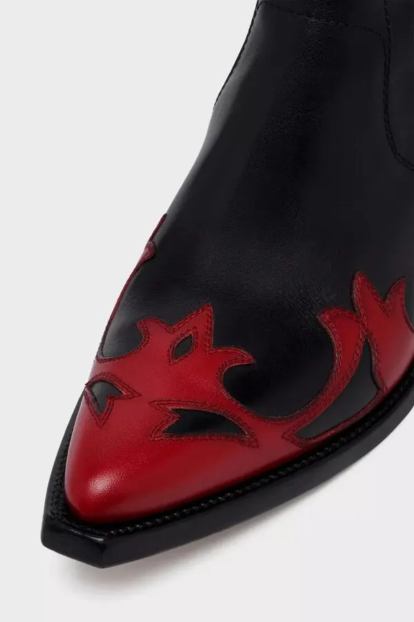 MAISON MARGIELA Flame Wedge Ankle Boots - Black