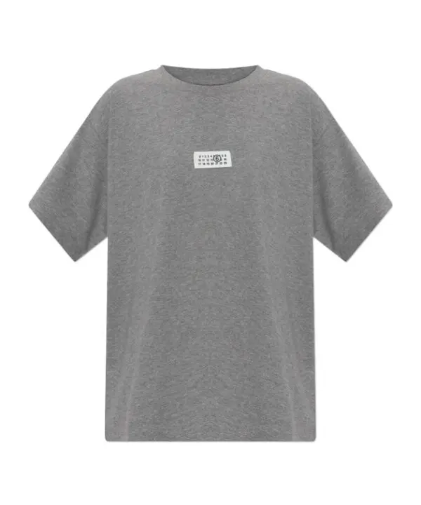 MAISON MARGIELA Logo Patch Oversized T-shirt - Grey