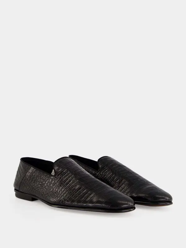 TOM FORD Steven Embossed Loafers