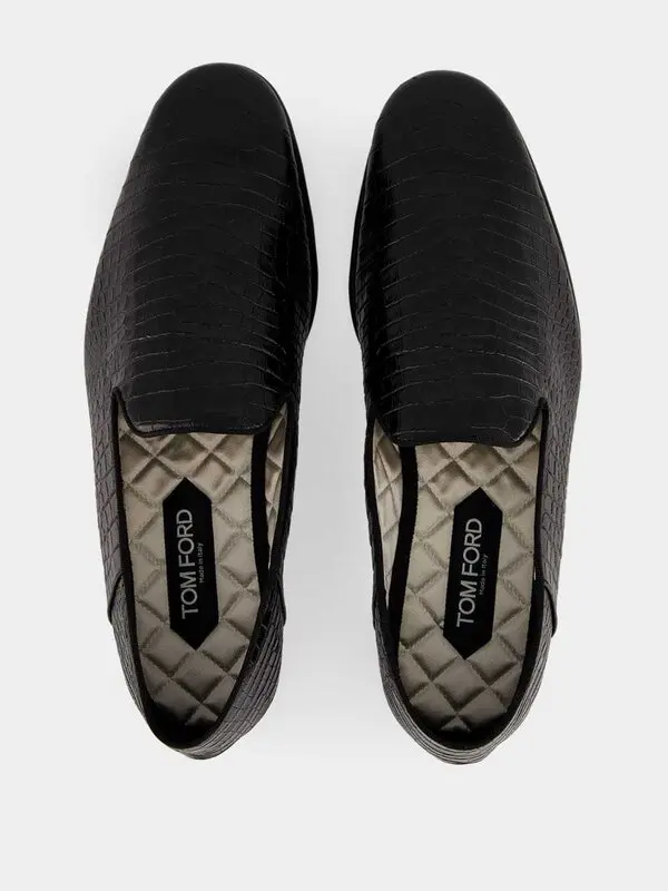 TOM FORD Steven Embossed Loafers