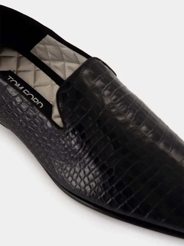 TOM FORD Steven Embossed Loafers