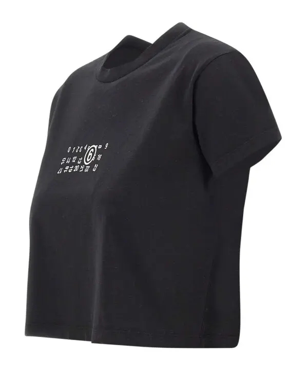 MAISON MARGIELA Cropped Logo T-shirt