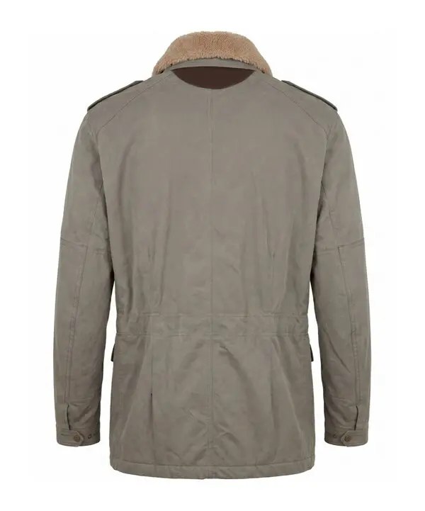 Brunello Cucinelli Drawstring Waist Zip-up Jacket - Medium Gray