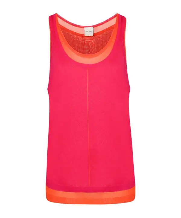 Paul Smith Double Layer Knitted Vest - Red