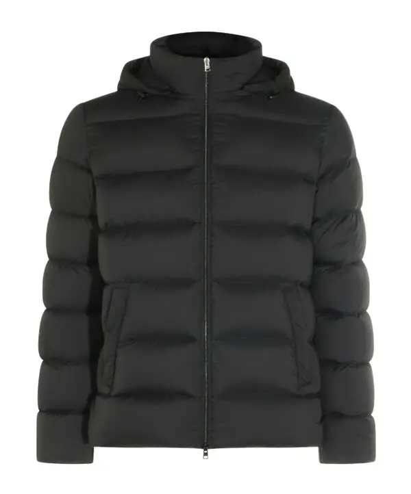 Herno Long-sleeved Down Jacket - Black