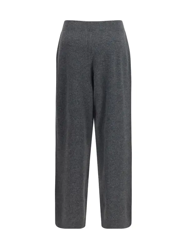 Brunello Cucinelli Ribbed-knit Cashmere Trousers