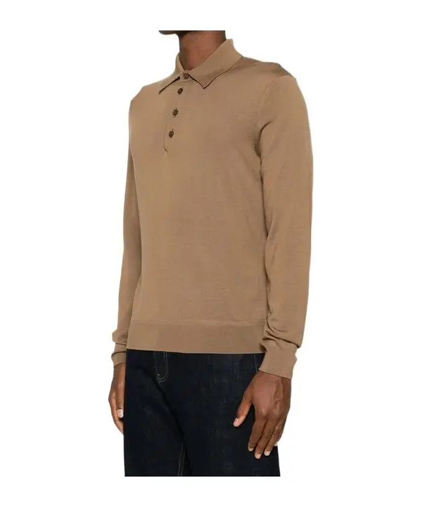 TOM FORD Long-sleeved Polo Shirt