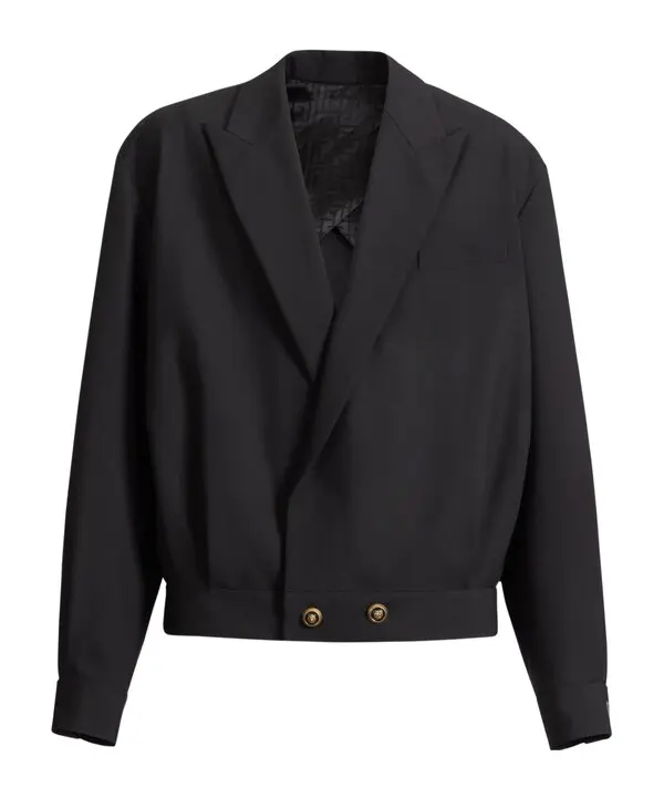 Balmain Wool 2-button Jacket - Black