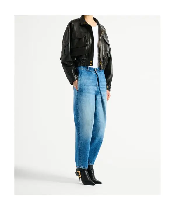 Balmain Lambskin Bomber Jacket