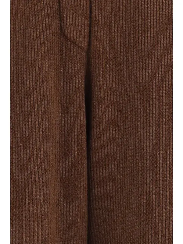 Brunello Cucinelli Ribbed-knit Straight-leg Trousers