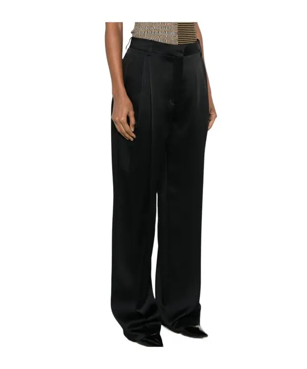 Stella McCartney Pleated Wide-leg Tailored Trousers