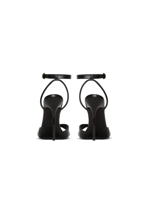 Balmain Anthem Leather Sandals